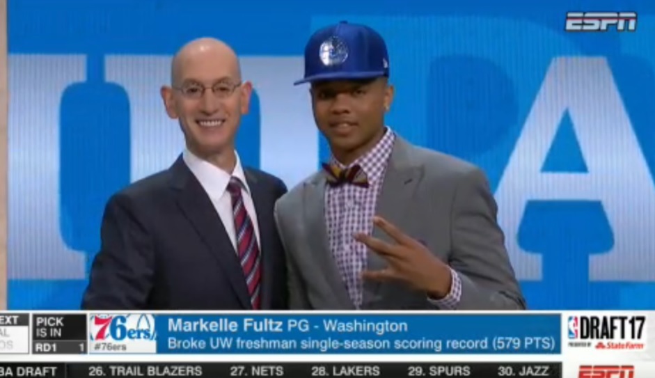 Draft NBA 2017 in diretta: Markelle Fultz a Philadelphia