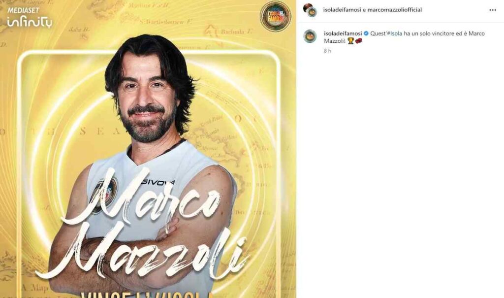 Marco Mazzoli vince L'Isola dei Famosi: Luca Vetrone terzo
